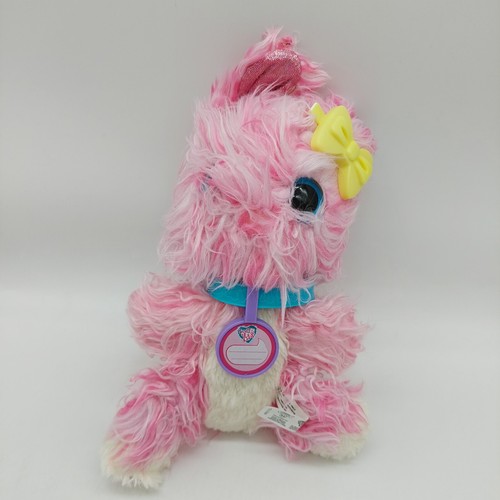 Scruff A Luvs Pet Pink Plush Shaggy Puppy Dog Stuffed Toy 8" w Collar ...