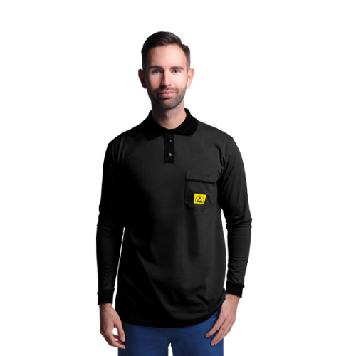 ESD Anti Static Polo Shirt Long Sleeve - Sizes: S-L | eBay UK