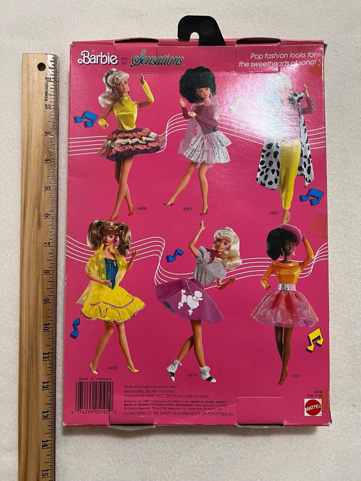 NOS 1987 Mattel Barbie and The Sensations Fashions #4987 for sale ...