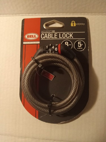 Bell Watchdog 100 Combination Cable Lock 5' Length 8mm Diameter | eBay