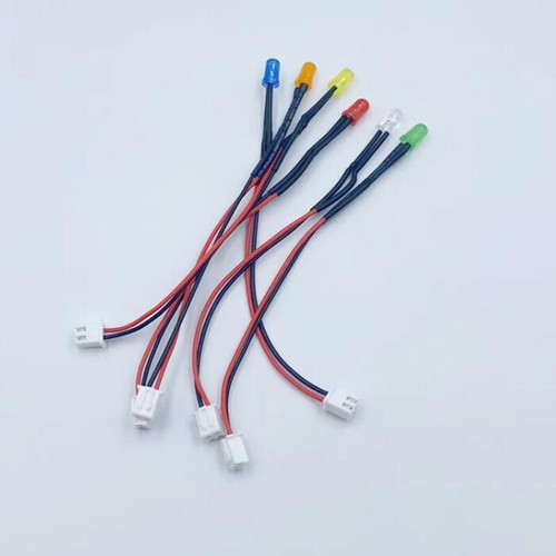5mm LEDs Bulb Light Emitting Diode 3V-220V Pre-wired 20cm With XH2.54 ...
