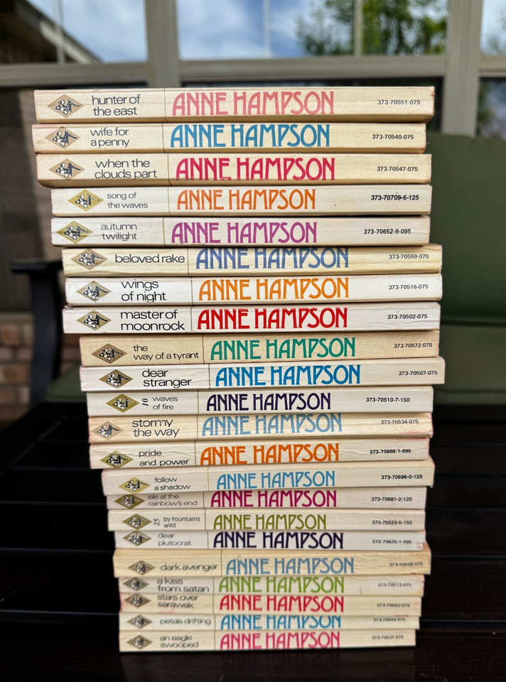 Lot of 22 Anne Hampson Harlequin Romance Paperbacks Vintage 1970s VGUC ...