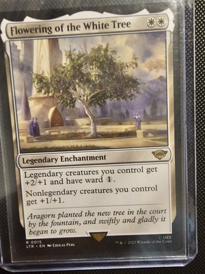 2023 MTG LTR Flowering of the White Tree R Foil Legendary Enchantment ...
