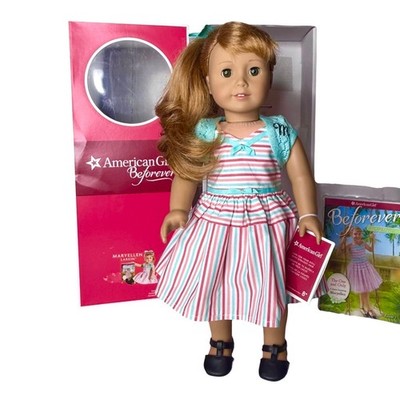 American Girl MaryEllen Doll Meet Outfit Dress Hair Bow Shoes Book ...
