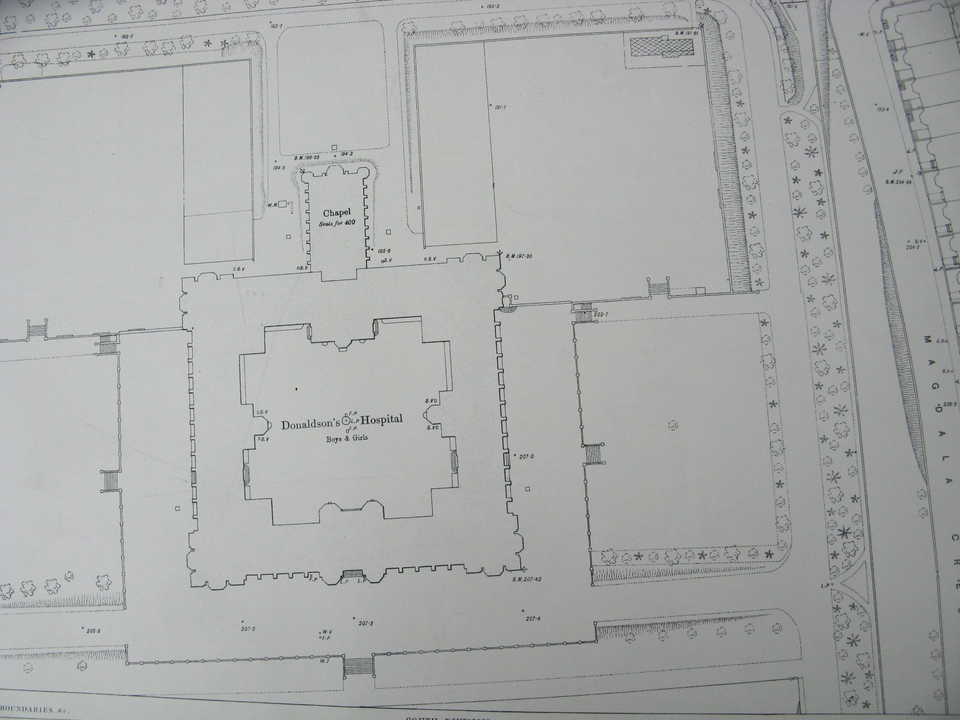1895 Ordnance Survey Office Town Street Plan- Edinburgh Haymarket ...