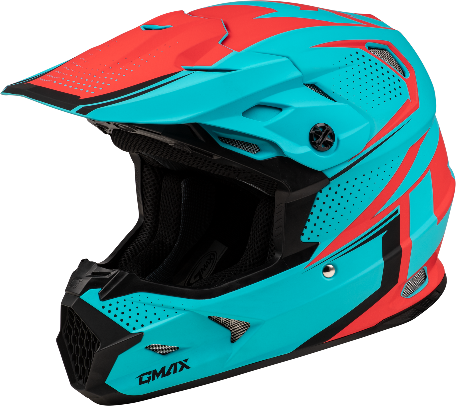 GMAX D39621005 MX-96 502 HELMET MATTE BLUE/RED MD | eBay