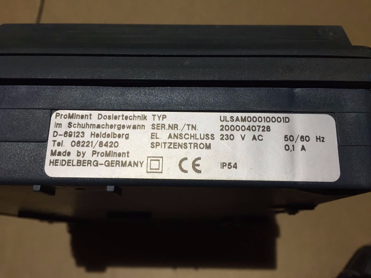 ProMinent ULTROMAT ULSAMOOO1OOO1D BEDIENPANEL | eBay