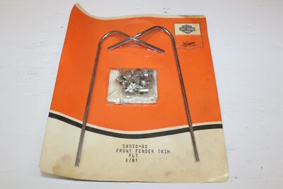 Harley Knucklehead Shovelhead Panhead Fender Trim Rails Stanchions ...