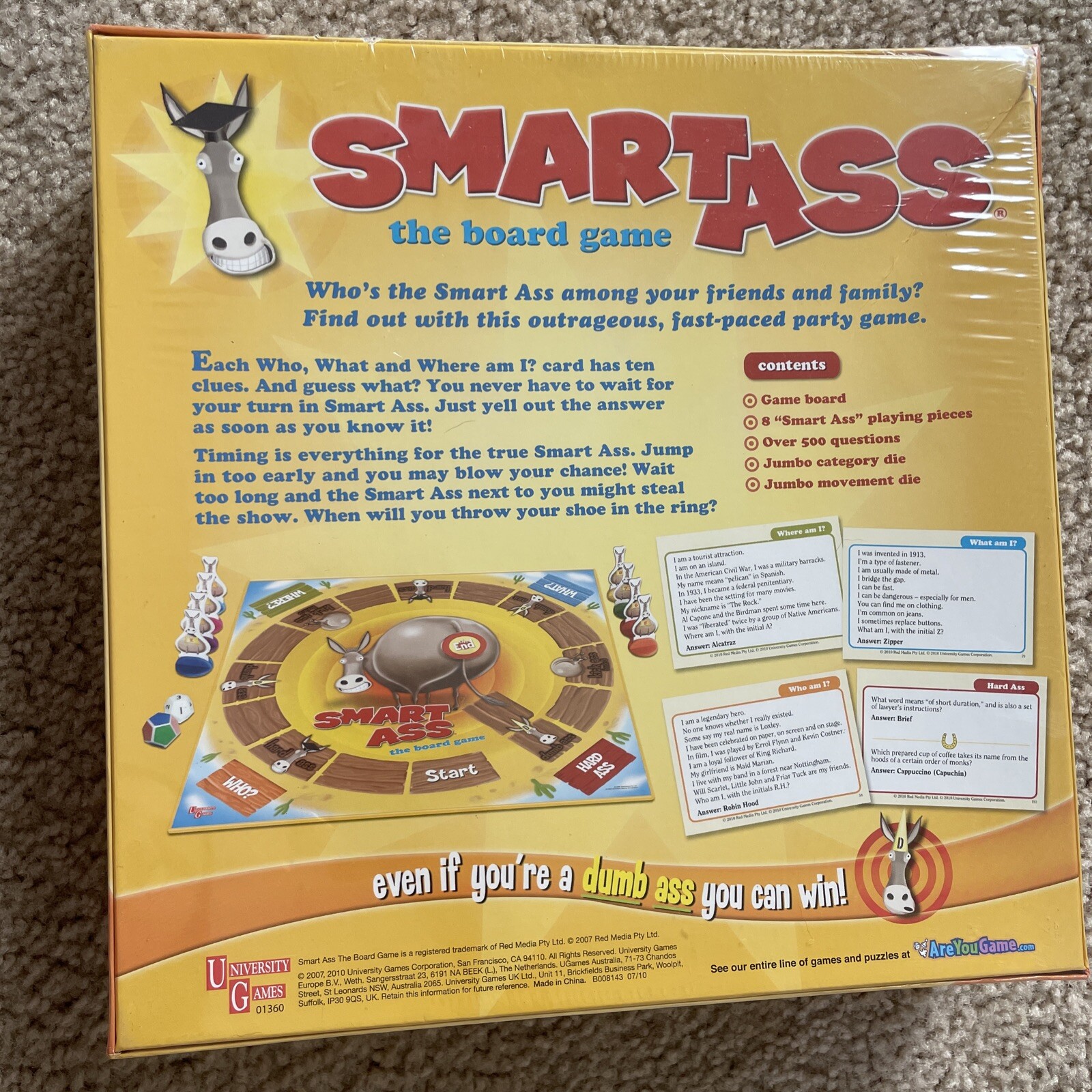 University Games Smart Ass - The Ultimate Trivia Board Game for sale ...