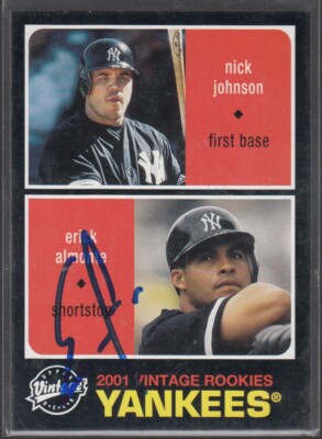 ERICK ALMONTE 2002 Upper Deck Vintage #125 Yankees TTM/IP Signed ...
