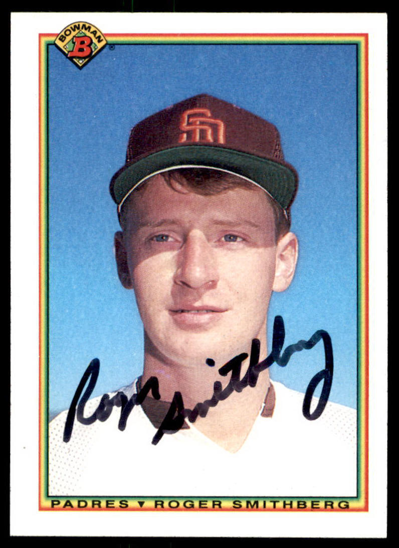 1990 Bowman #203 Roger Smithberg IP Signed Card Auto Autographed | eBay