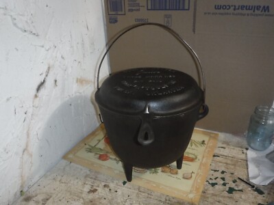 Vintage Cook N Kettle Cast Iron 3-Legged Pot Cauldron Kettle 1952 nice ...