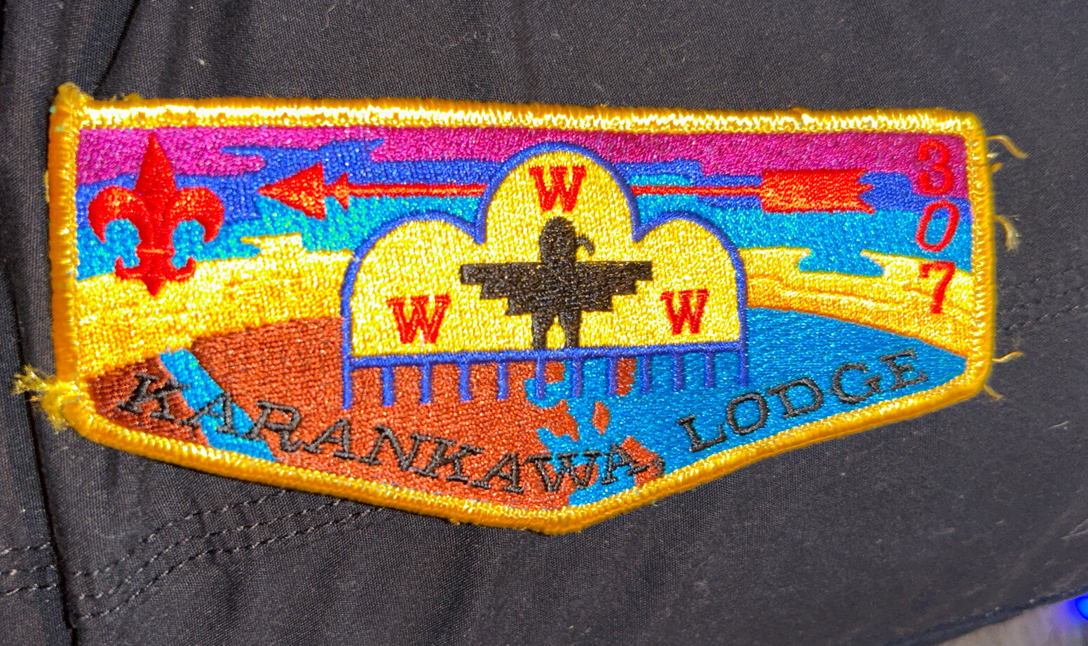 OA Flap Lodge 307 Karankawa Gold Border | eBay