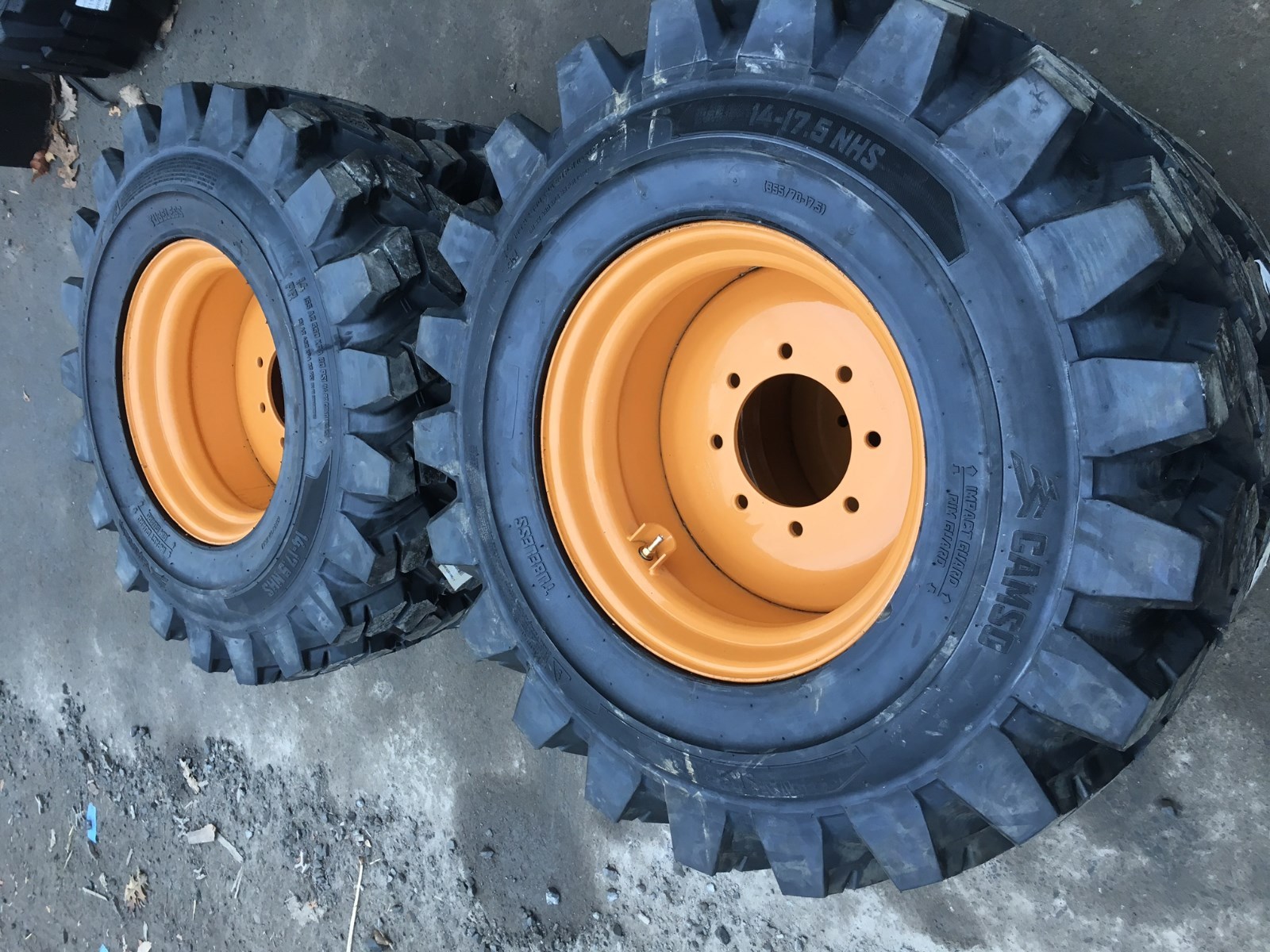 4 NEW HD 14-17.5 Camso SKS753 Skid Steer Tire/wheels/rims for Case-50 ...