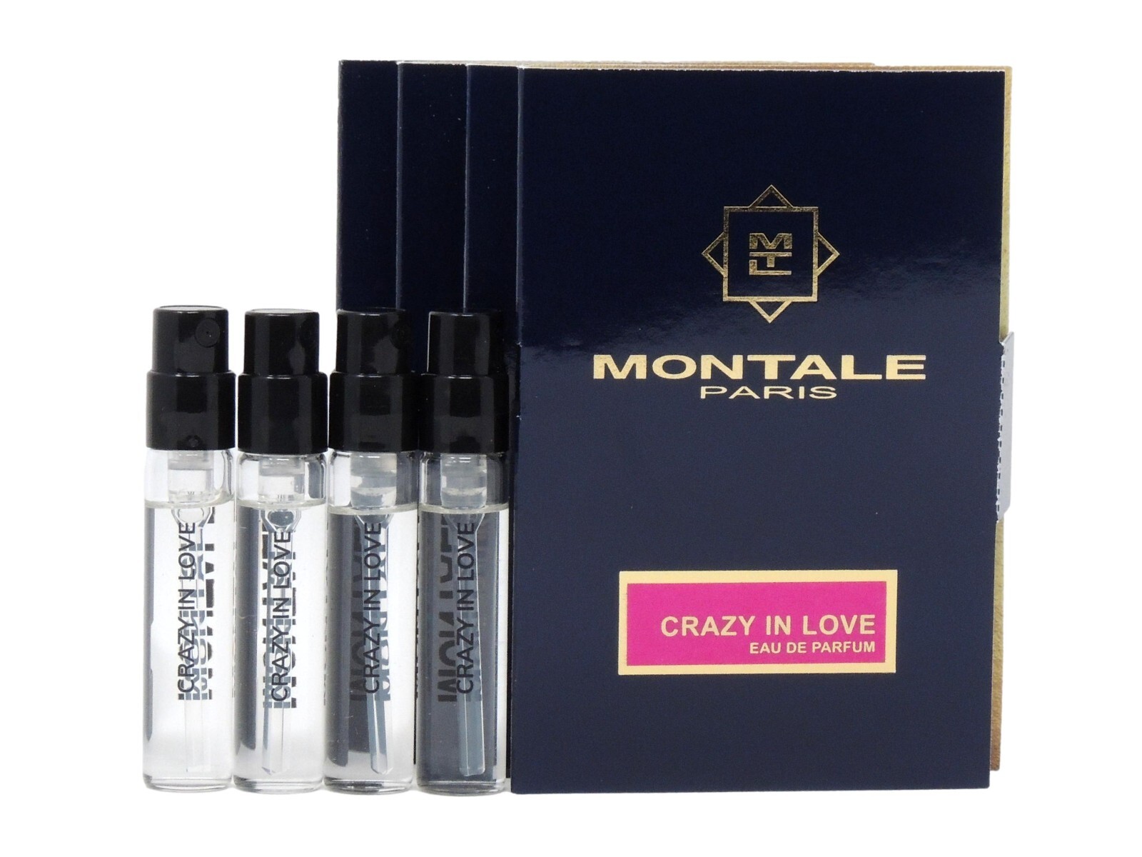 MONTALE PARIS CRAZY IN LOVE EDP 2.0ml .06oz x 4 COLOGNE PERFUME SPRAY ...