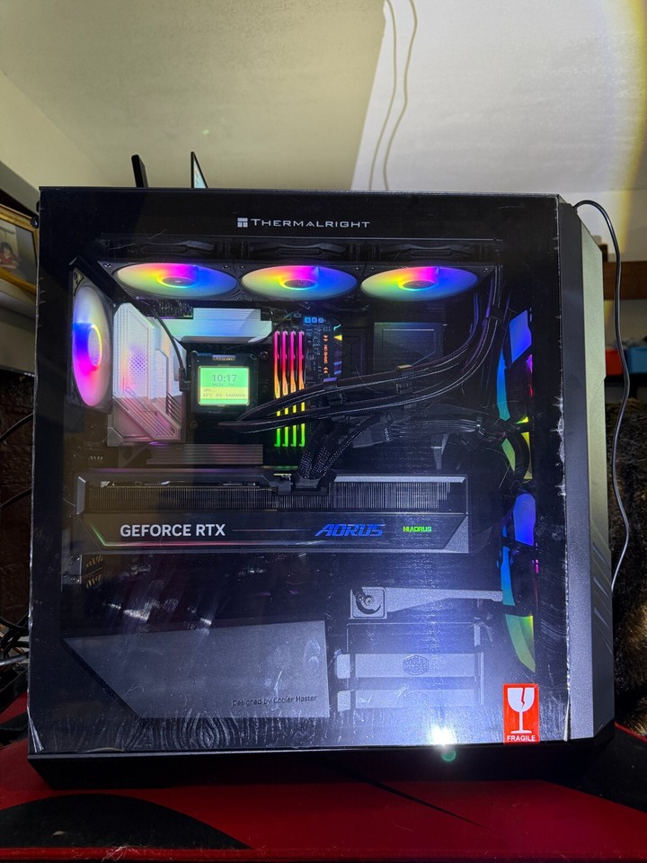 AMD RYZEN 9 9900X Gaming PC NVIDIA RTX 5090 128GB RGB DDR5 RAM+4TB SSD ...