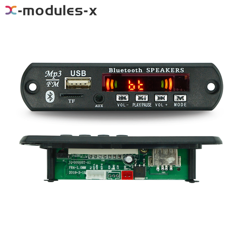 Wireless Bluetooth 12V MP3 WMA Decoder Board Audio Module USB TF Radio ...
