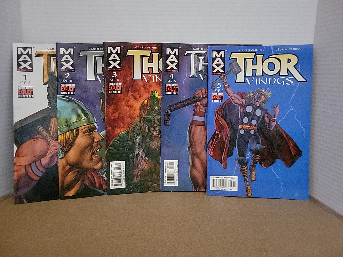 Thor Vikings Series Of 5 By Garth Ennis And Glenn Fabry | eBay