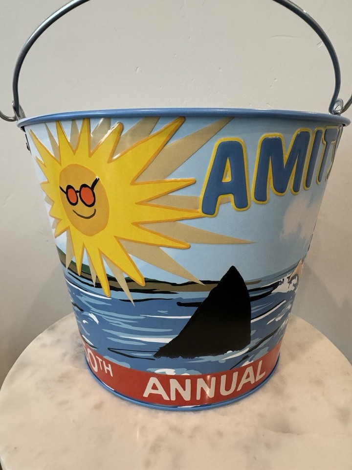 Jaws 50th Anniversary Popcorn Shark Chum Bucket July 4th Regatta Amity ...