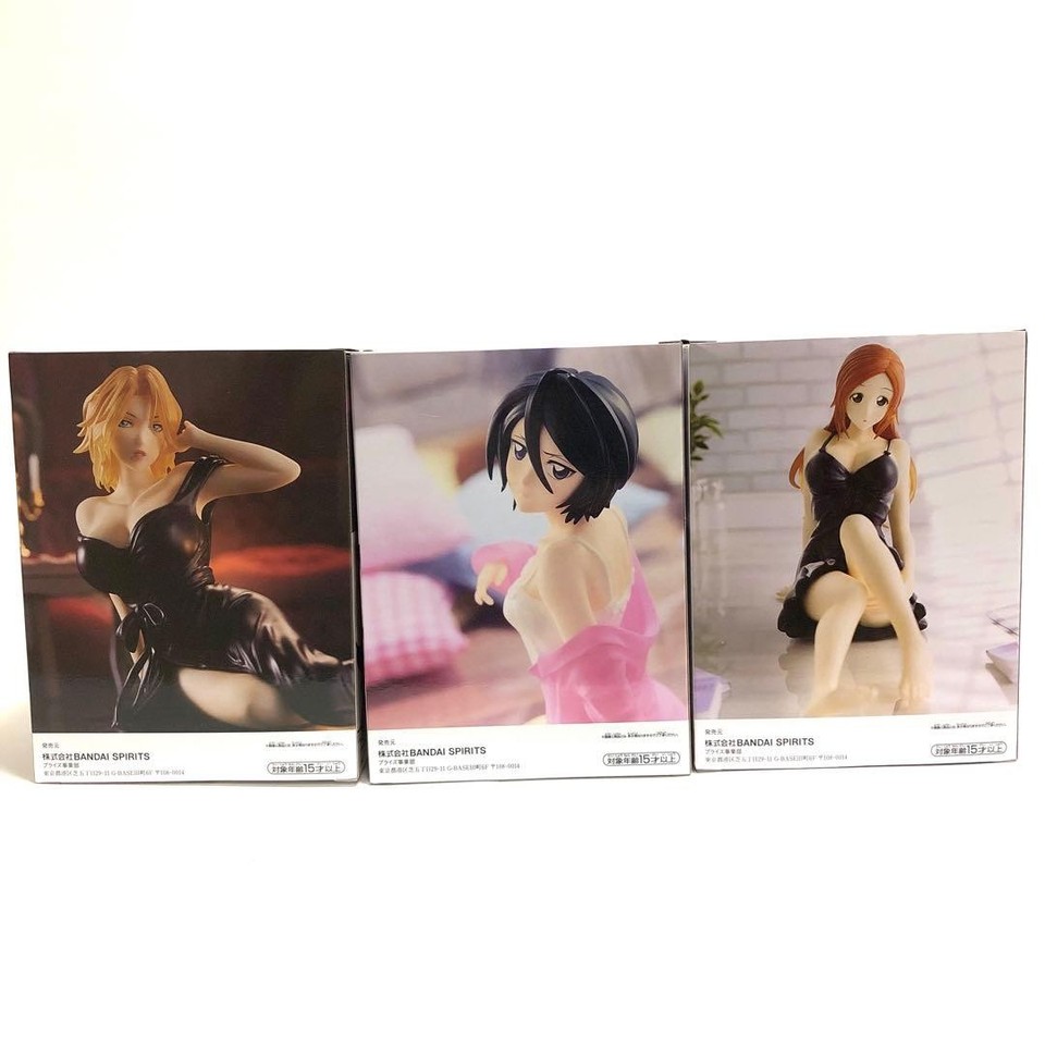 Banpresto Bleach Relax Time Rukia Kuchiki Inoue Orihime Rangiku Figure ...