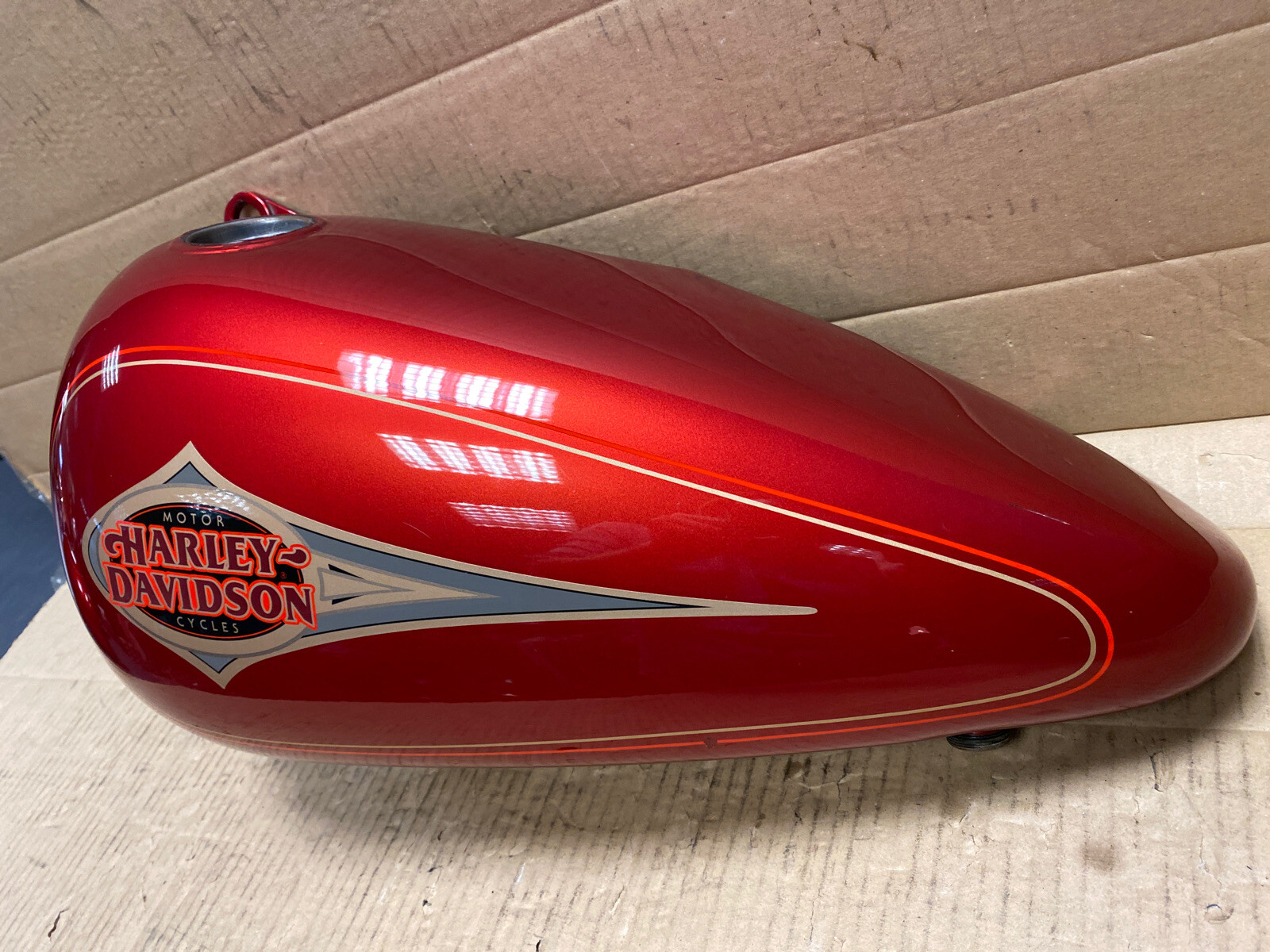 Harley Davidson Softail Heritage FLSTC 1997 Fuel Tank Set Patriot Red ...