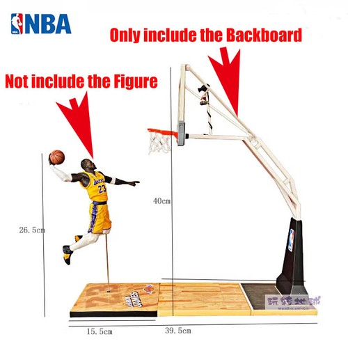 Mini Desktop Backboard NBA 40cm tall Foldable Basketball Hoop Toys ...