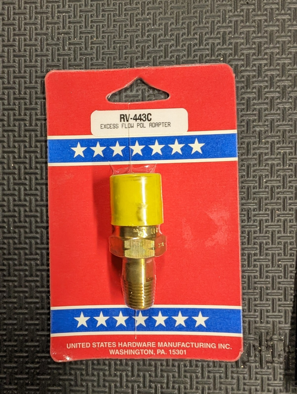 US Hardware RV-443C Brass Propane Adapter Fitting 1/4 POL x 1/4 MPT in ...
