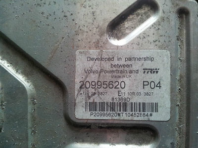 VOLVO FH13, engine control unit, EDC, ECU, 20995620, 85003986, 85009986 ...