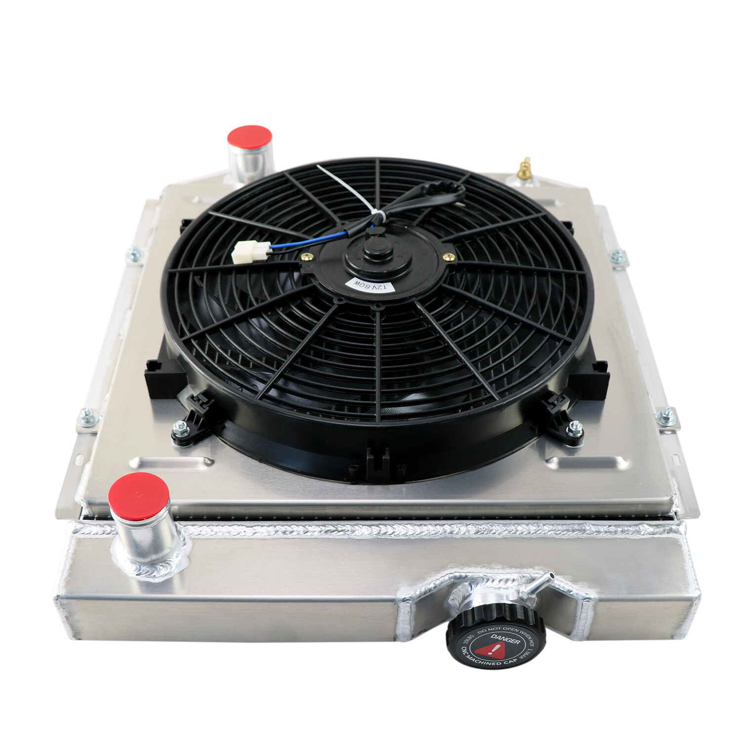 4 Row Radiator+Shroud+Electric Fan For 1964-1966 FORD MUSTANG V8 260 ...