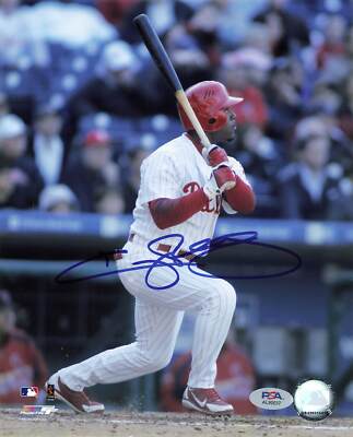 Jimmy Rollins Phillies Signed 8x10 Photo Autograph PSA/DNA AL90037 | eBay