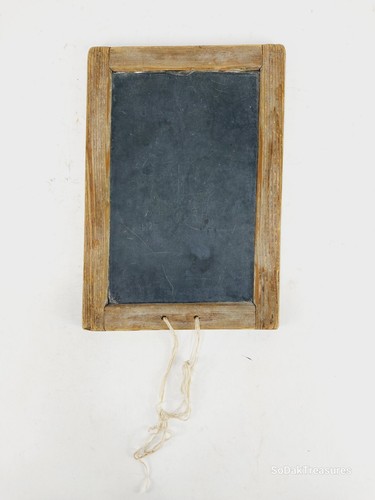 Antique Schoolhouse Slate Chalkboard Personal Child Size 8x11" Handheld ...