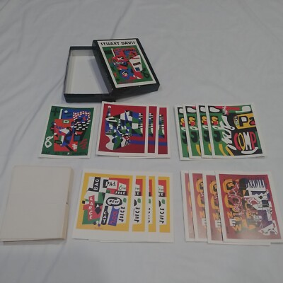 Vtg 90s Stuart Davis Metropolitan Museum Art Note Cards Boxed Set 16 w ...