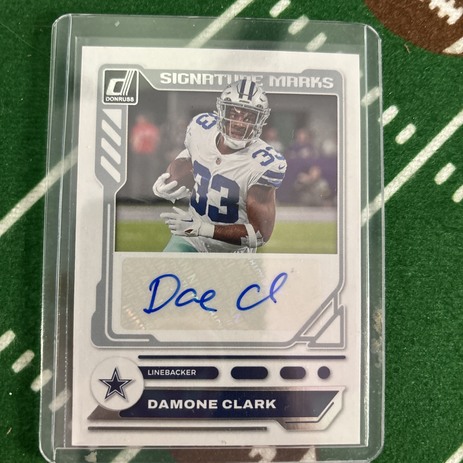 2023 Donruss Football DAMONE CLARK Signature Marks Autograph - Dallas ...