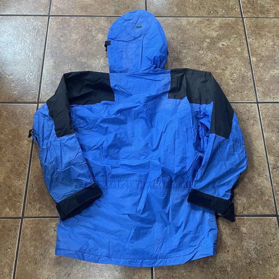 VTG North Face Gore-Tex Mountain Light Jacket Mens Aztec Blue Ladder ...