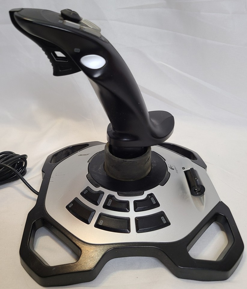 Logitech Extreme 3D Pro USB Joystick J-UK17 X3D Microsoft PC Flight ...