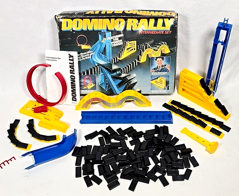 Vintage 1989 Domino Rally Intermediate Box Set By Pressman Toy Corp ...