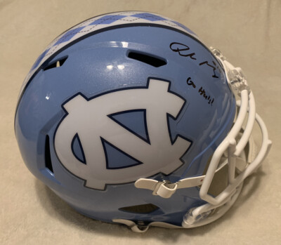 DRAKE MAYE HAND SIGNED NORTH CAROLINA TAR HEELS FULL-SIZE HELMET W ...