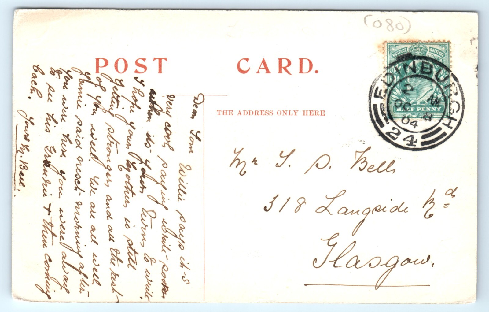 POSTCARDS COLINTON DELL - 1904 - SLATEFORD EDINBURGH | eBay UK