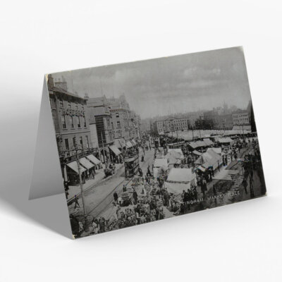 GREETING CARD - Vintage Nottinghamshire - Nottingham. Market Place (a ...