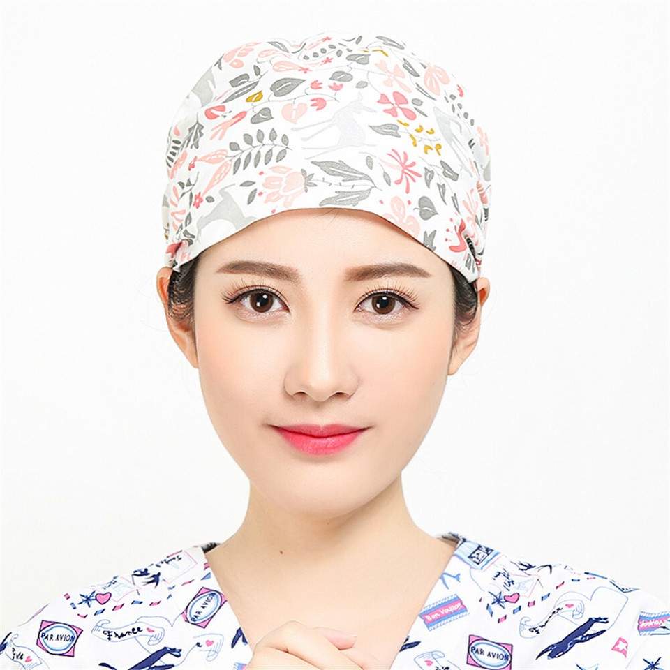Medical Cap Doctor Surgical Hat Work Scrub Clean Nurse Head Cover ...