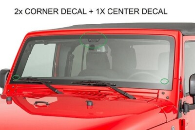 FITS JEEP WRANGLER : Windshield decal vinyl kit Easter egg | eBay