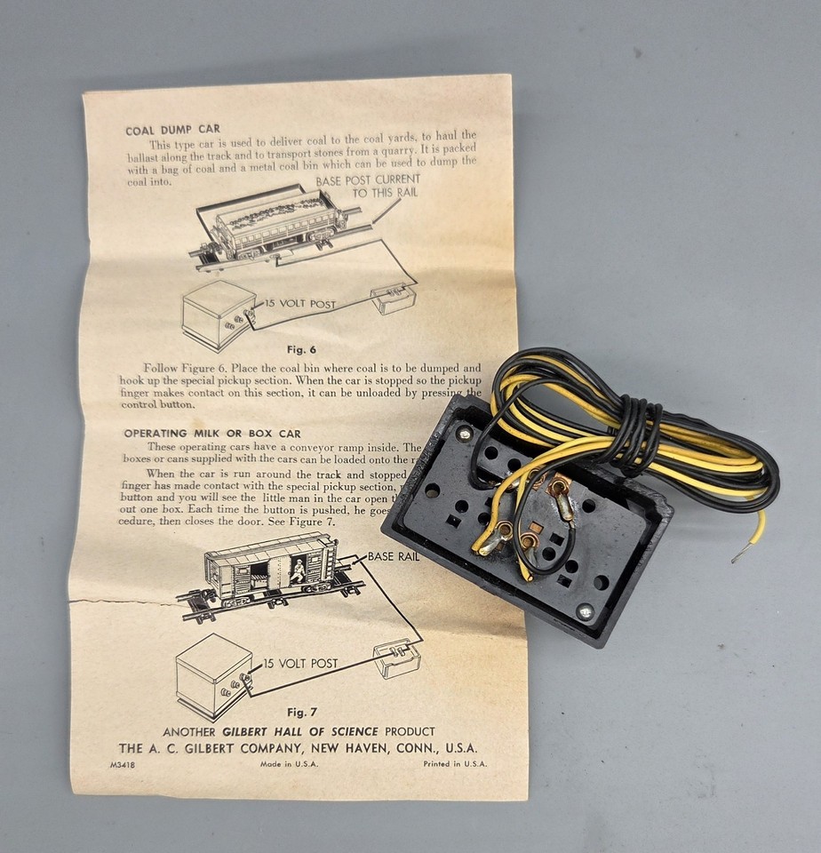 American Flyer Postwar 919 Oper. Dump Car--Original Box & All Parts EX ...