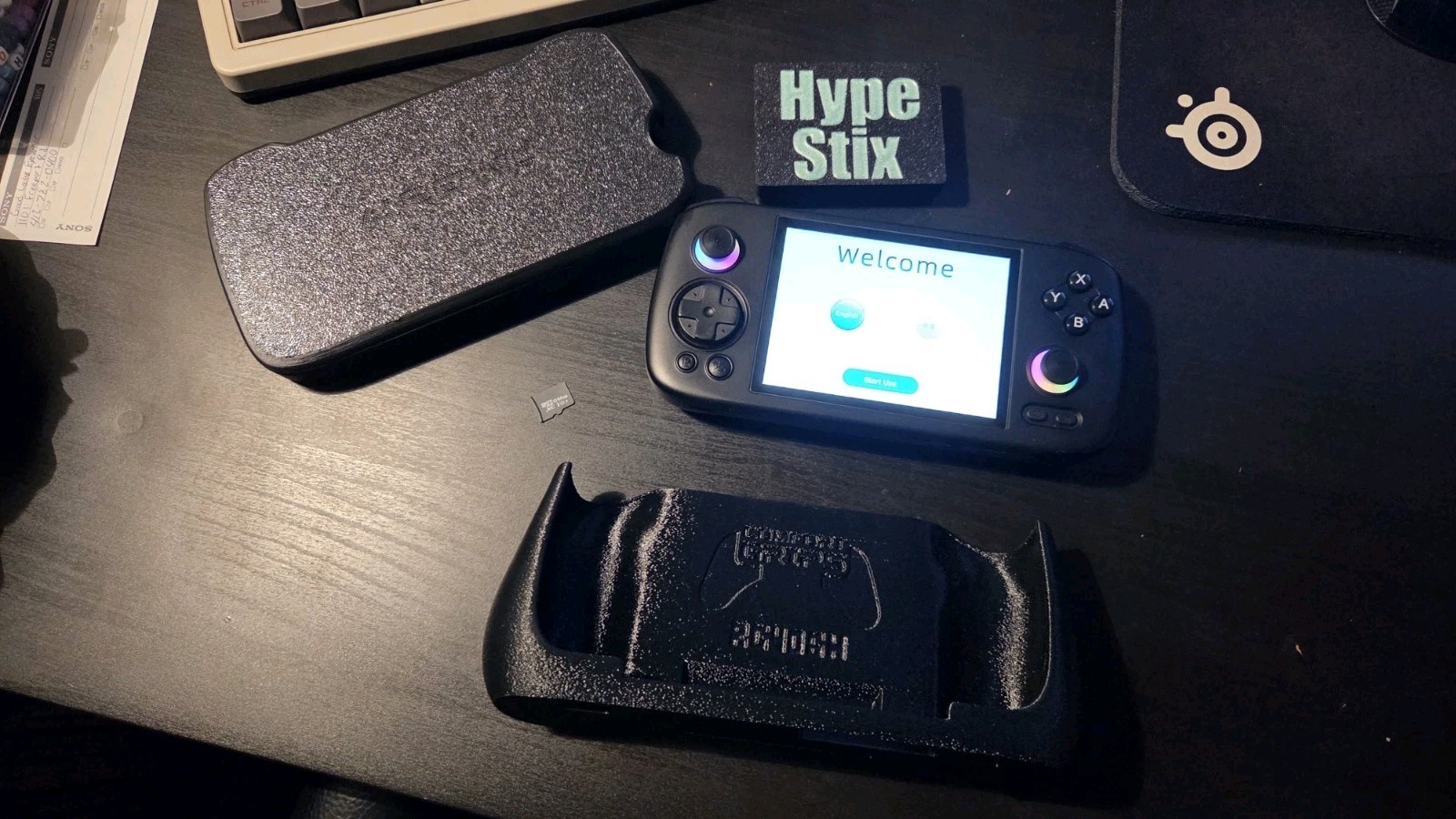 Anbernic RG406H With Case, Grip, And Extra Sticks | eBay
