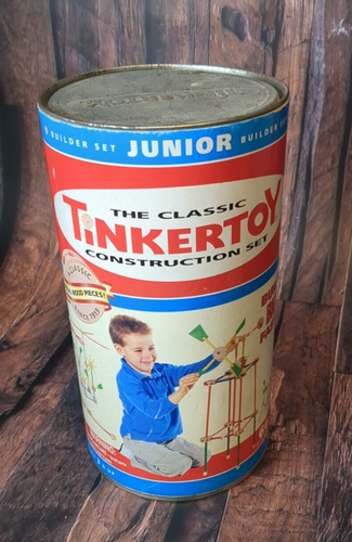 Classic Tinkertoy Construction Set Junior Builder Set Incomplete READ VTG 76930548110| eBay