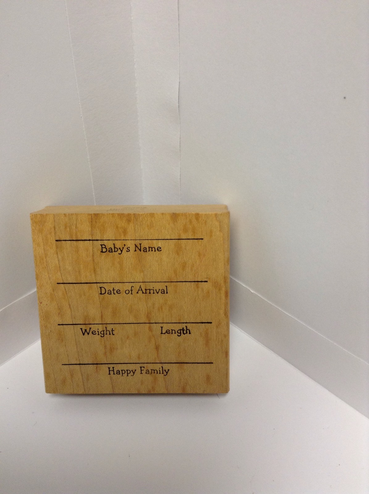 BIRTH ANNOUNCEMENT Stamp -large- Stamp by RUBBER SOUL SHIPS FREE!!! | eBay