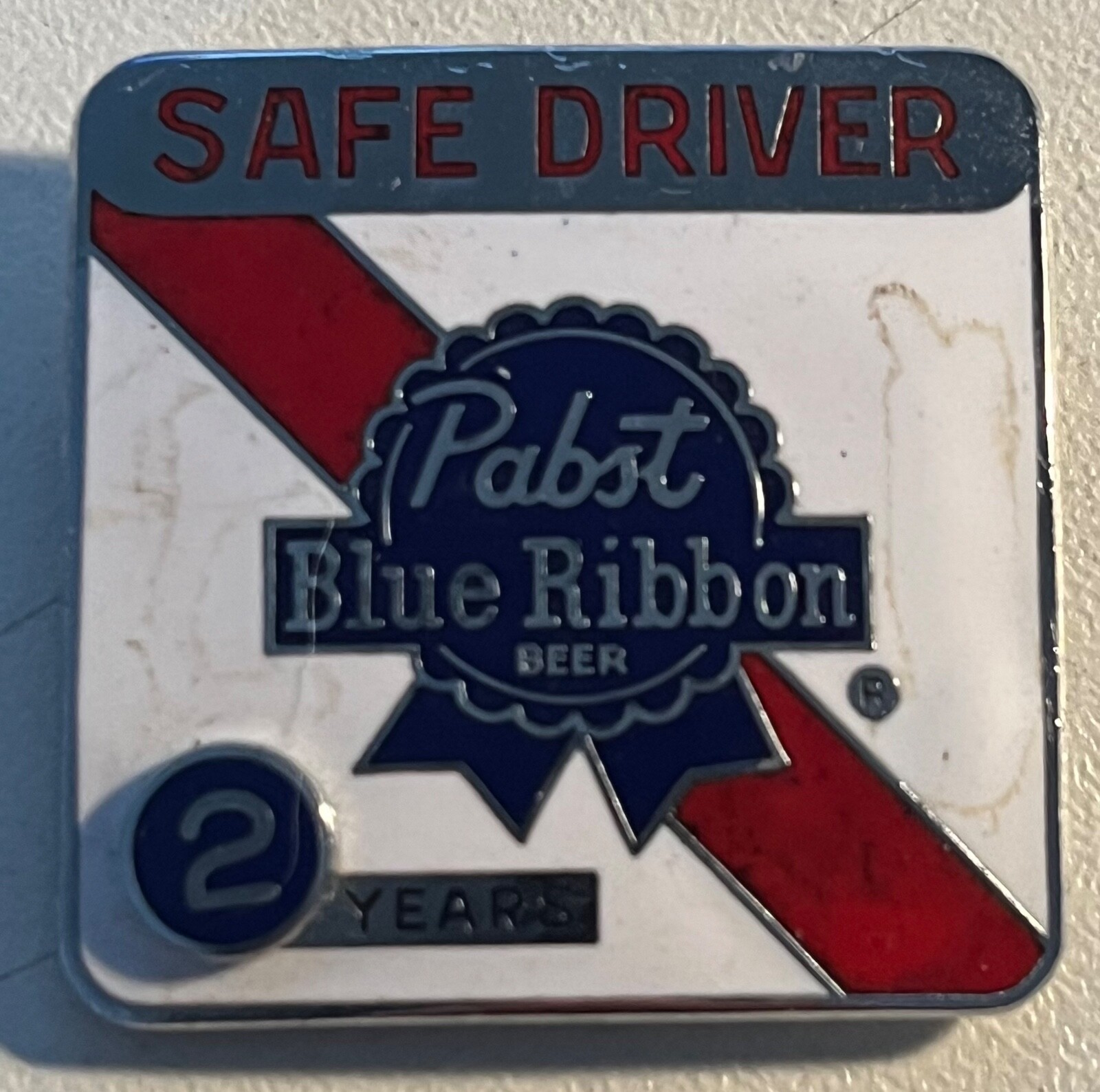 Pabst Blue Ribbon SAFE DRIVER PIN / TIE CLIP 25 YRS | eBay