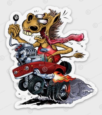 Rat Fink Hot Rod Custom MAGNET Bronco driving a Ford Bronco Early ...