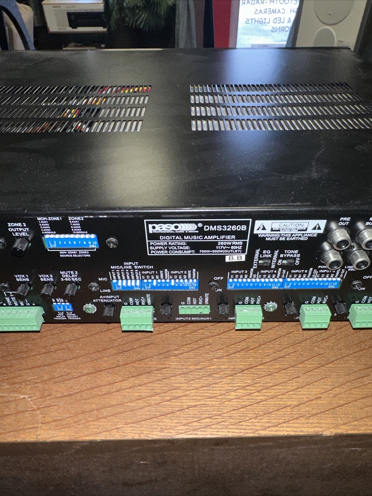 Paso Professional High Performance Digital Music Amplifier DMS 3260B ...