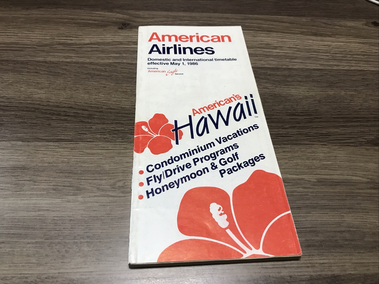 American Airlines Flight Schedule May 1, 1986 | eBay