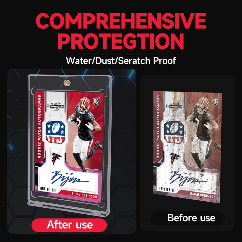 5-50 Pack Magnetic Trading Sports Card Holders 35pt One-Touch Hard UV Protection | eBay